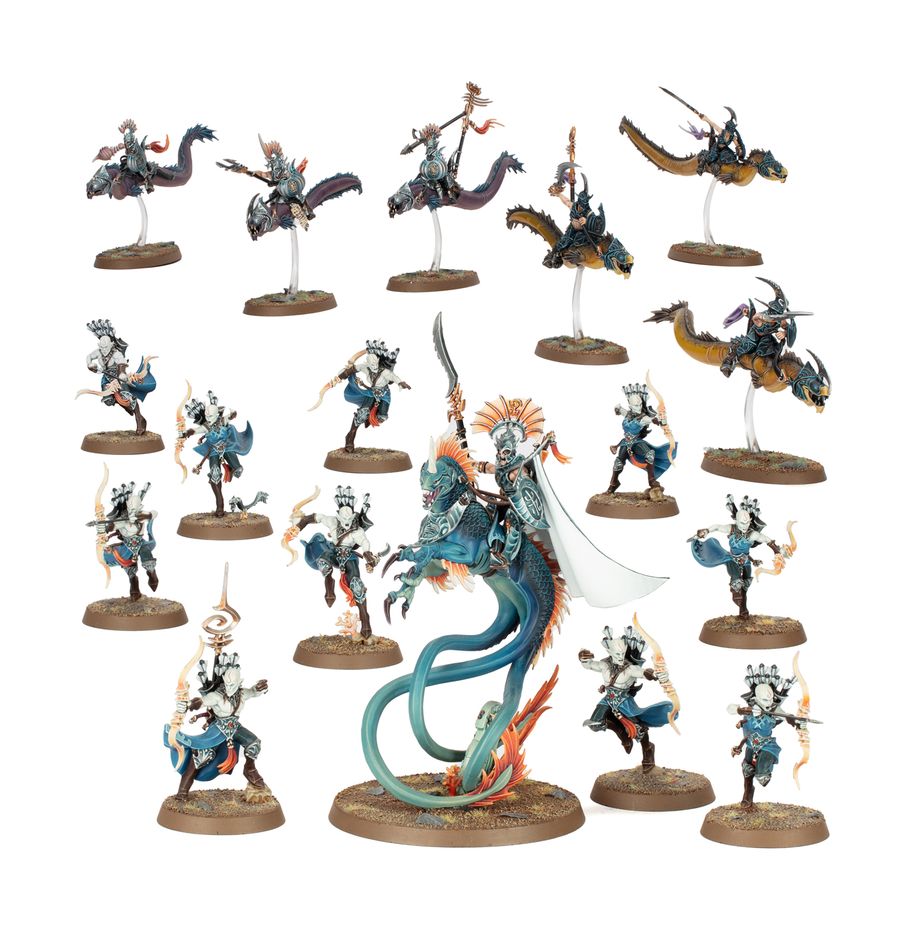 Spearhead : Idoneth Deepkin - Akhelian Tide Guard – Alpha Omega Hobby
