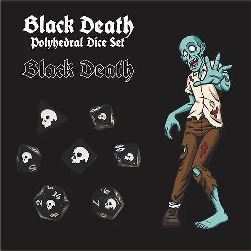 Black Death Dice Set – Alpha Omega Hobby