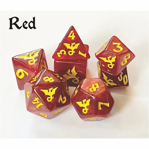 Red Dragon Dice Set – Alpha Omega Hobby