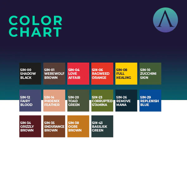 Secrets of Alchemy : Instant colors paint set – Alpha Omega Hobby