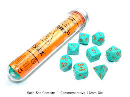 Chessex : Lab Dice - Test tube 7 Dice Set – Alpha Omega Hobby