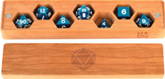 Premium Wood Dice Vault: Cherry – Alpha Omega Hobby