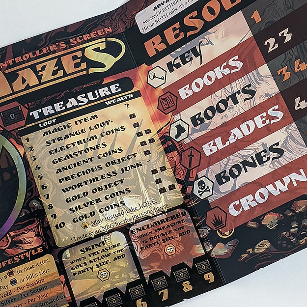 Mazes RPG - controller screen – Alpha Omega Hobby